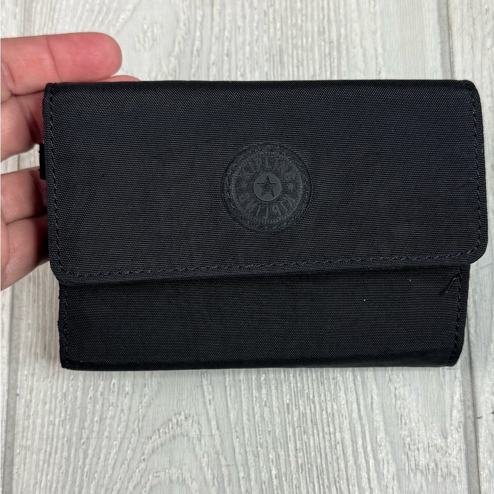 New Black Kipling Medium Wallet - Gem